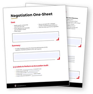 Download the Negotiation One Sheet